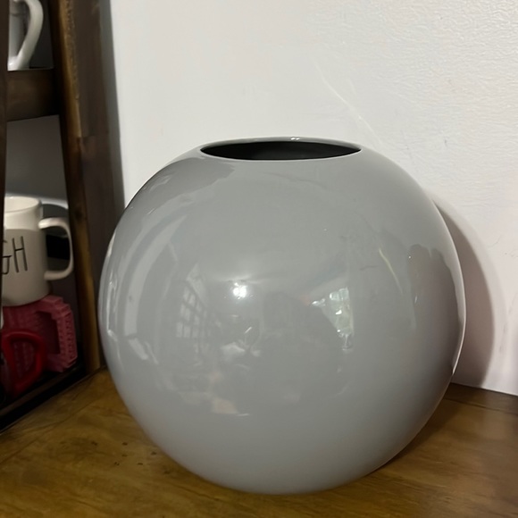 Vintage | Accents | Vintage Michaels Grey Ceramic Sphere Vase | Poshmark